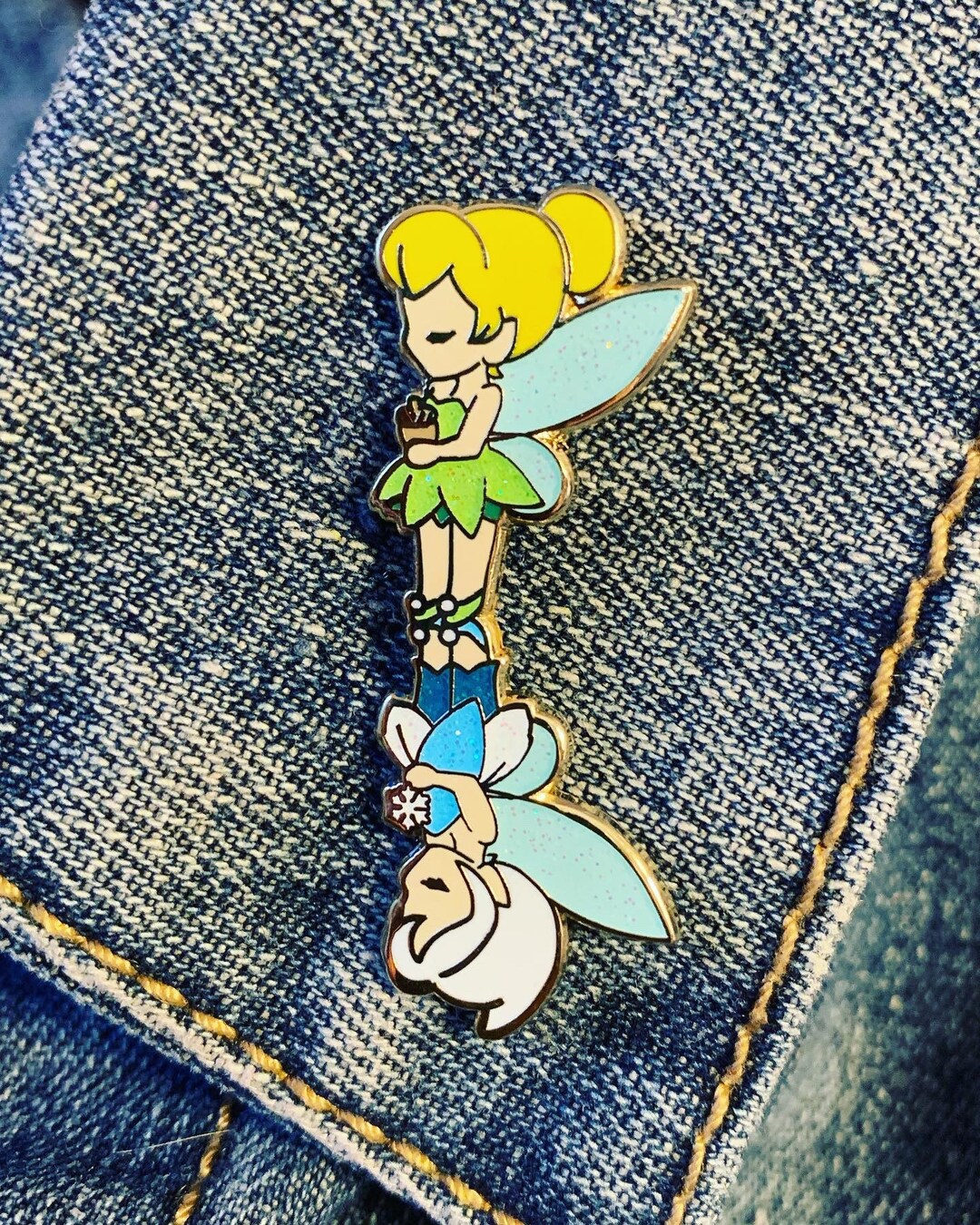 Fairy Sisters Hard Enamel Flip Pin - Etsy