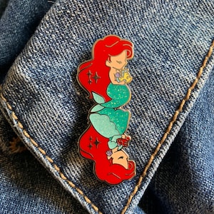 Little Mermaid Hard Enamel Flip Pin - Etsy