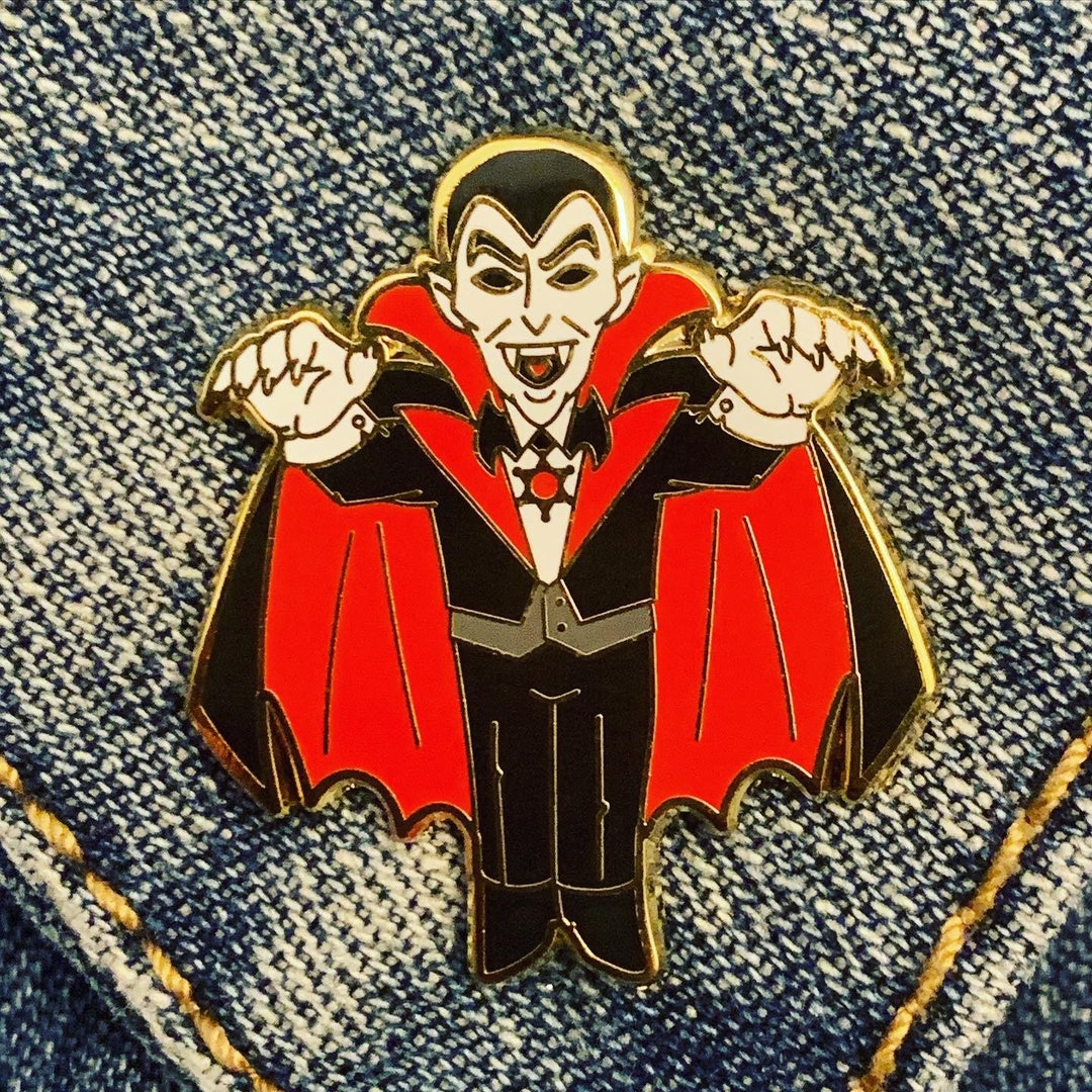 Count Vampire Hard Enamel Pin - Etsy