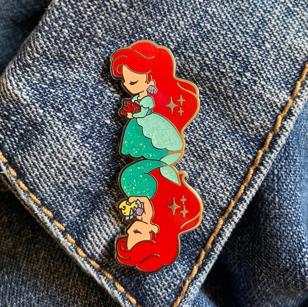 Little Mermaid Hard Enamel Flip Pin - Etsy