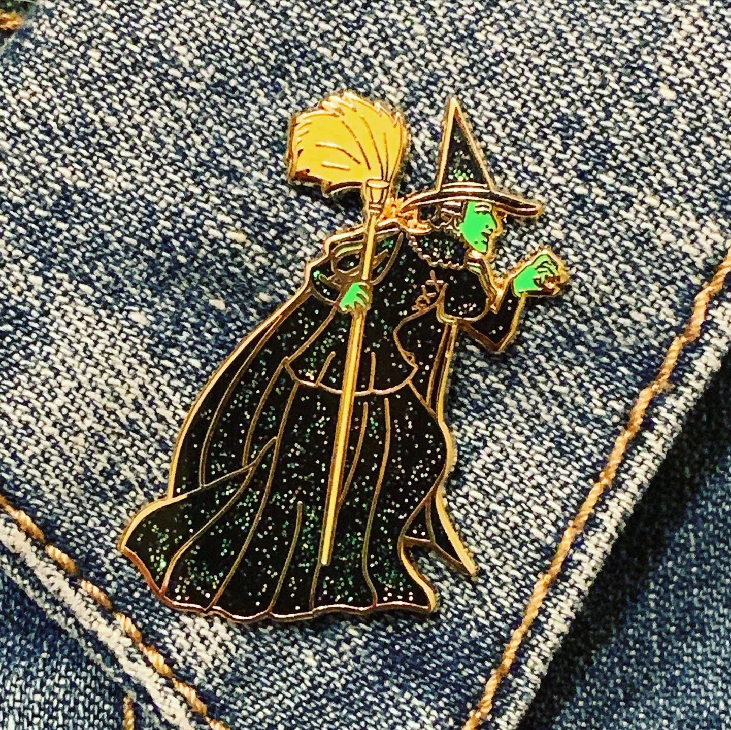 Glittery Oz Inspired Wicked Witch Pin - Etsy