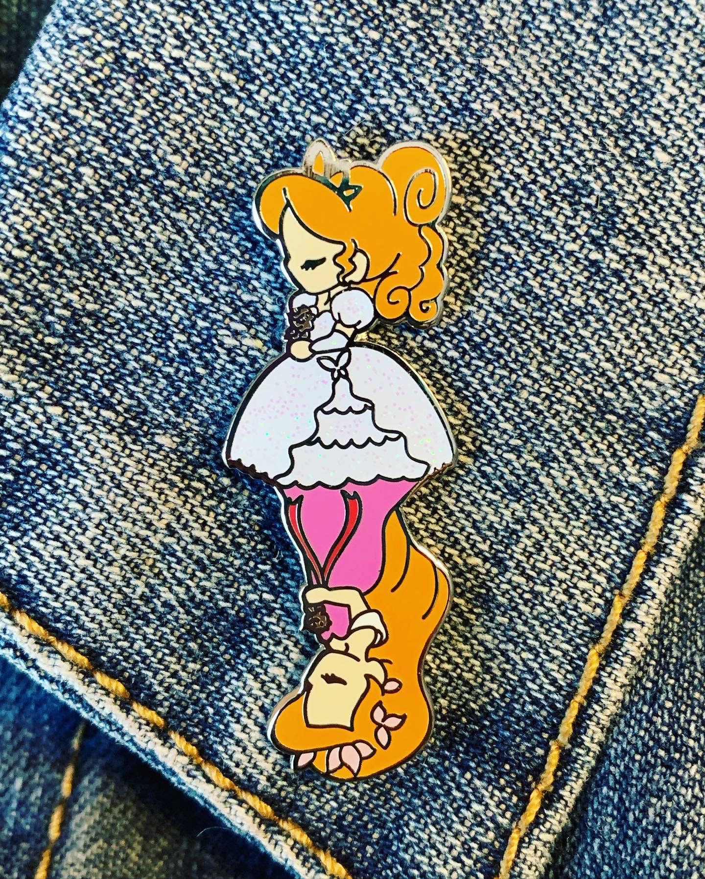 Enchanting Princess Hard Enamel Flip Pin - Etsy