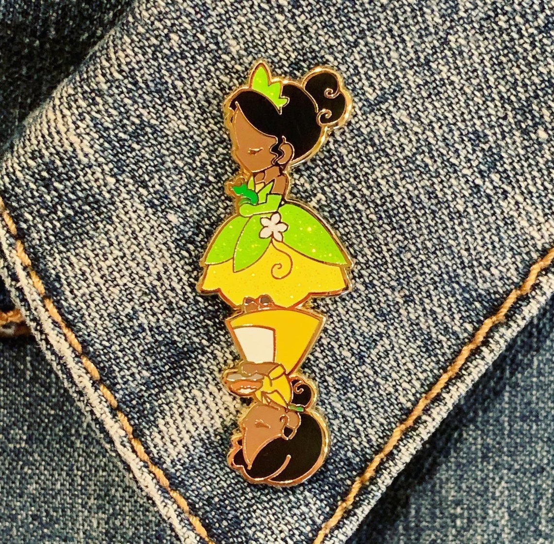The Frog Princess Hard Enamel Flip Pin - Etsy