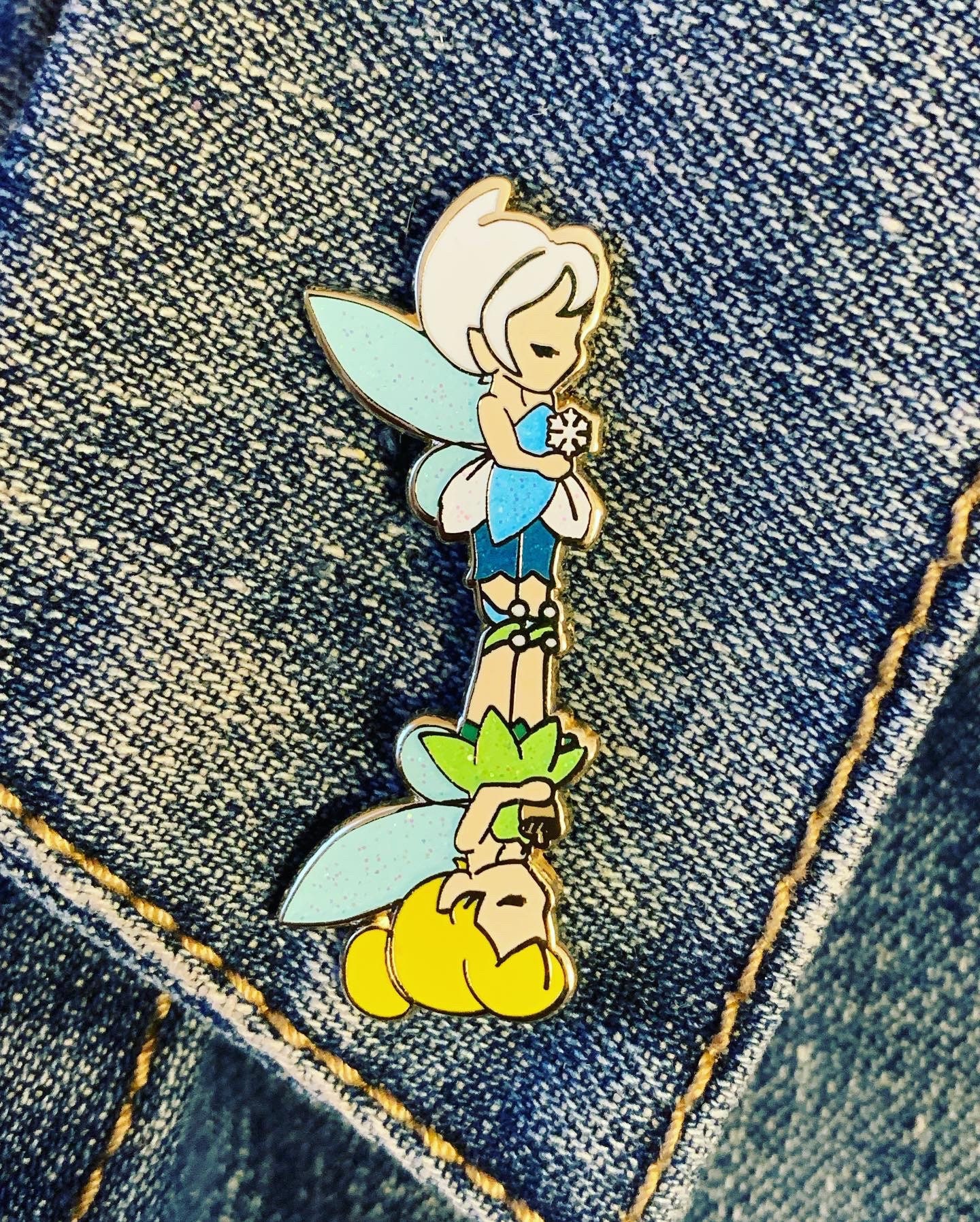Fairy Sisters Hard Enamel Flip Pin - Etsy