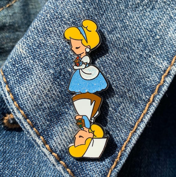 Cinderella Hard Enamel Flip Pin - Etsy