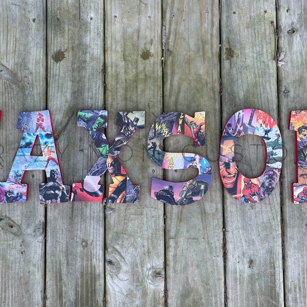 Comic Book Letters - Etsy