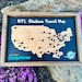 NFL Stadium Travel Map (framed): Frames Football Bucket List - Etsy
