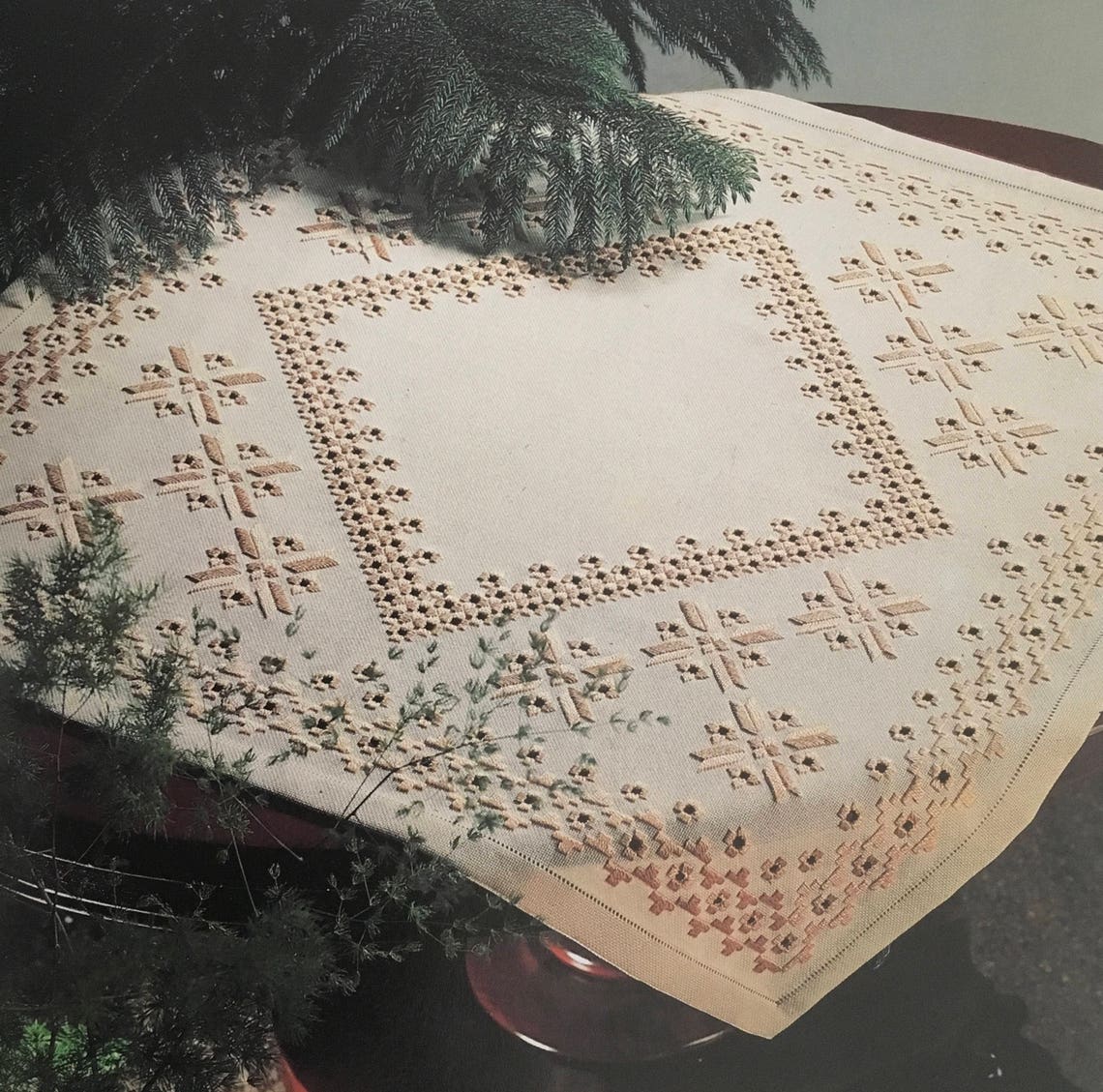 PDF Hardanger Embroidery Tablecloth - Etsy