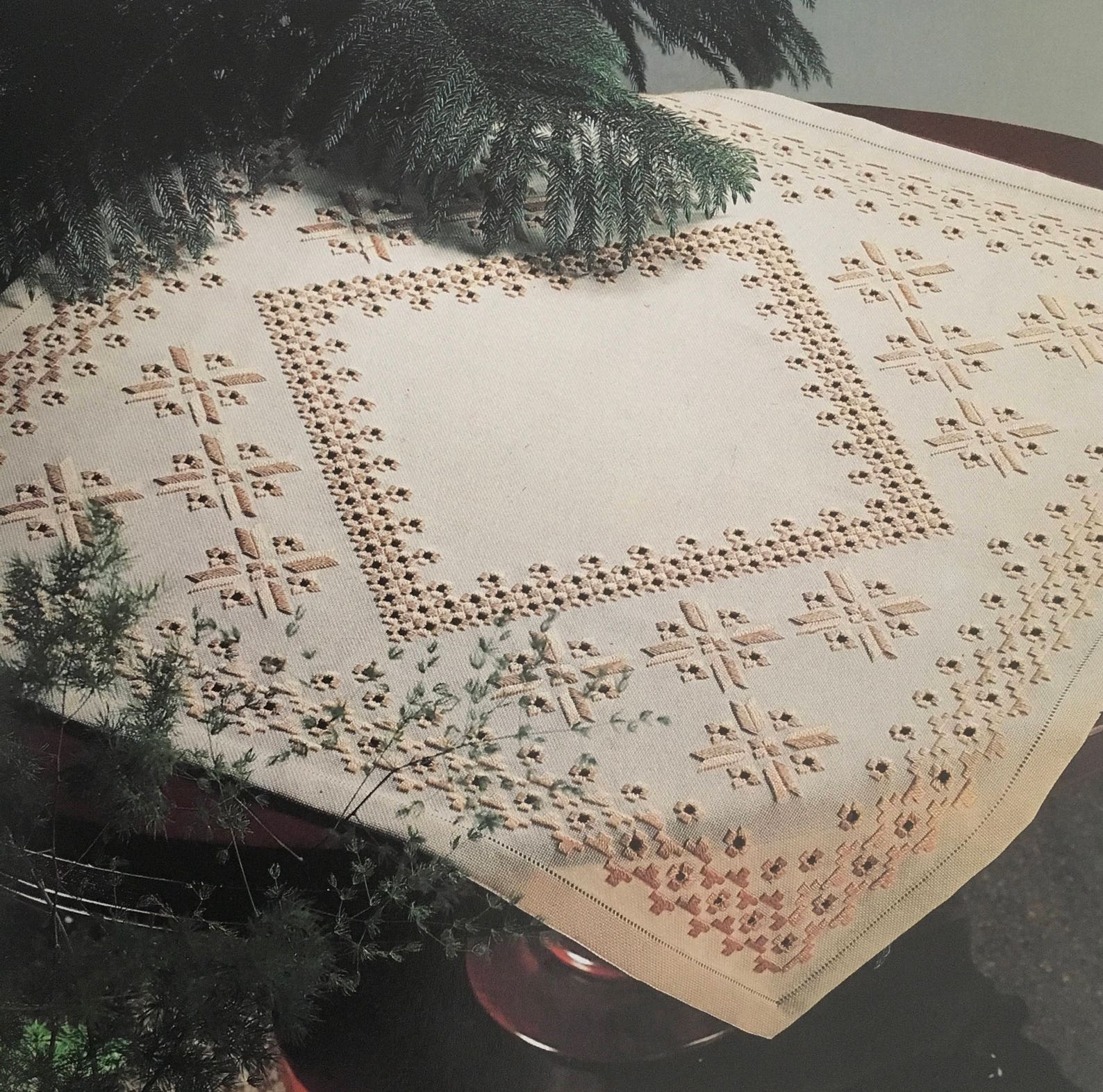 PDF Hardanger Embroidery Tablecloth - Etsy