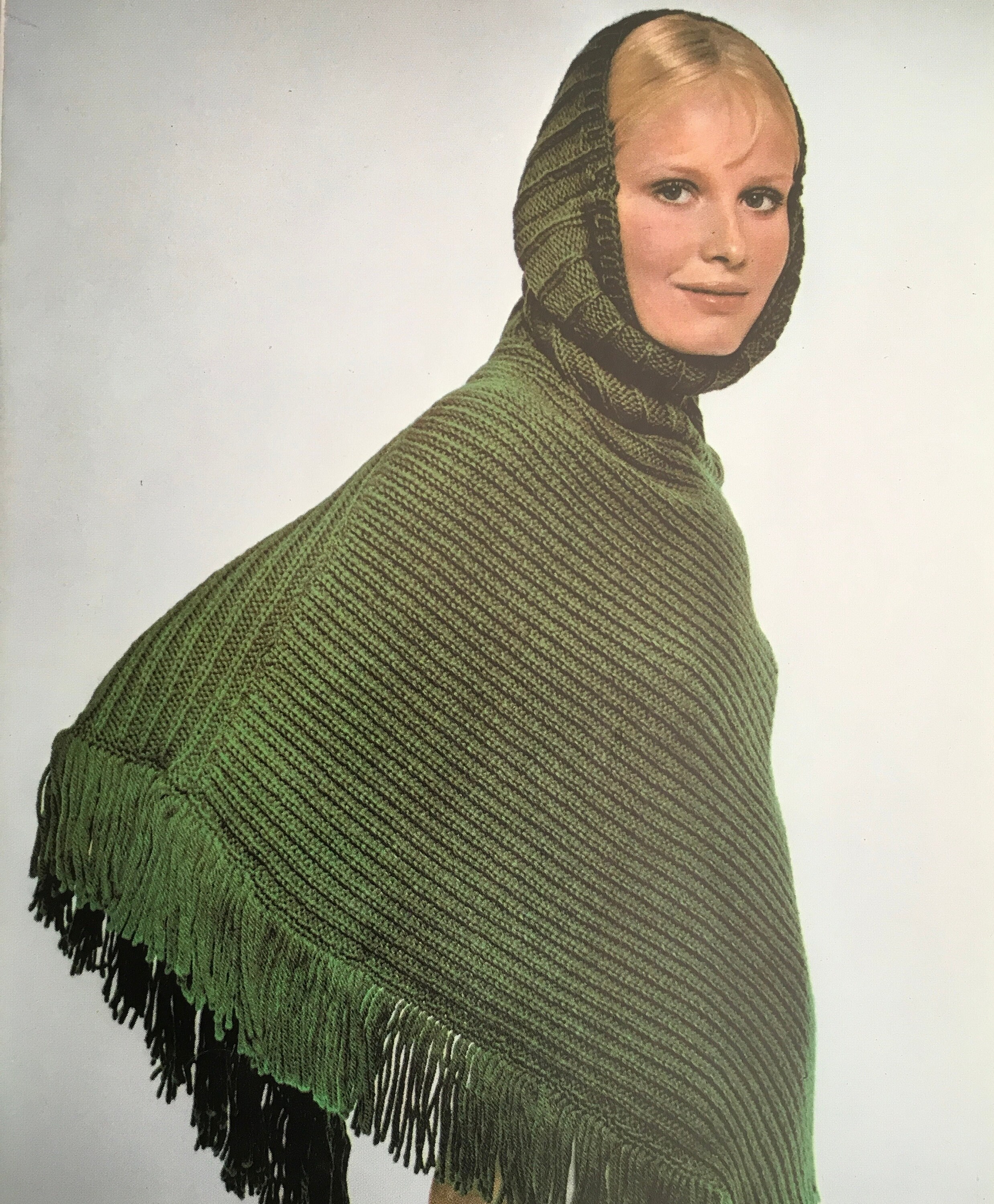 PDF Knit Poncho - Etsy