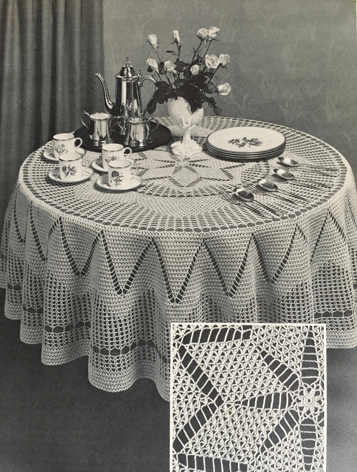 PDF Crochet Tablecloth - Etsy