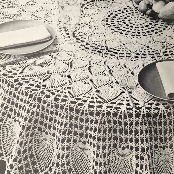 Crochet Tablecloth - Etsy