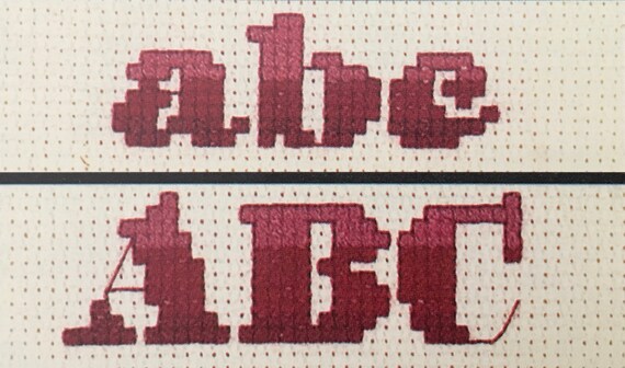 PDF 3 Cross-stitch Alphabet Ruby | Etsy