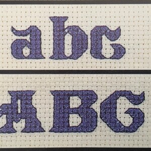 PDF 3 Cross-stitch Alphabet Ruby - Etsy