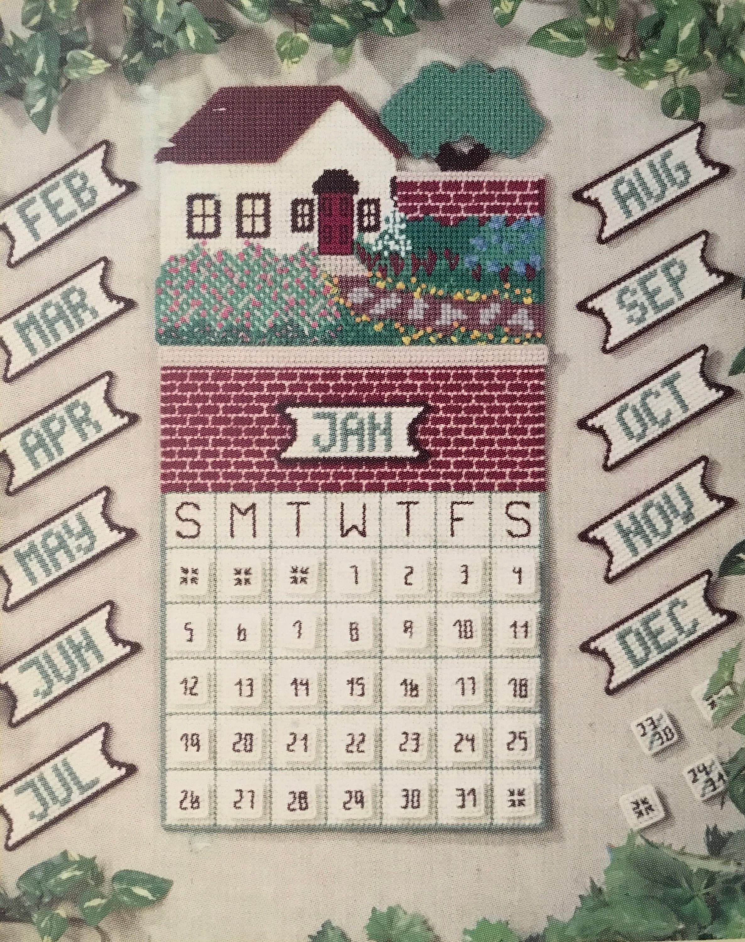 PDF Plastic Canvas Calendar - Etsy