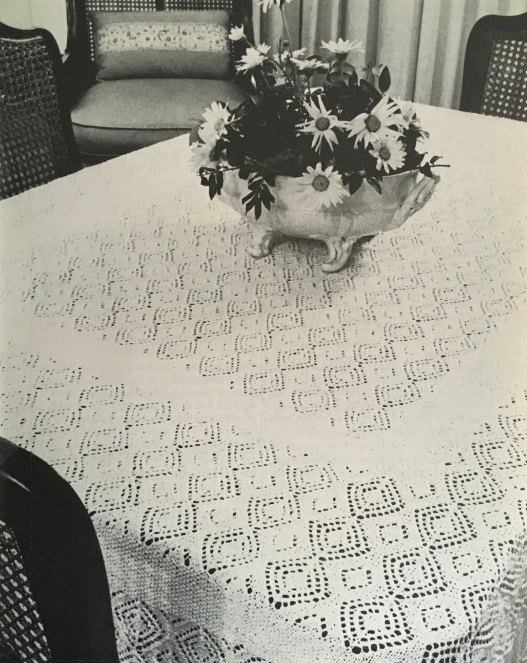 PDF Knit Tablecloth - Etsy