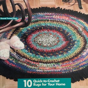 PDF 10 Crochet Scrap Yarn Rugs - Etsy