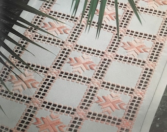 Peruvian Wool Table Runner, Boho Table Runner, Embroidery Flowers Table ...