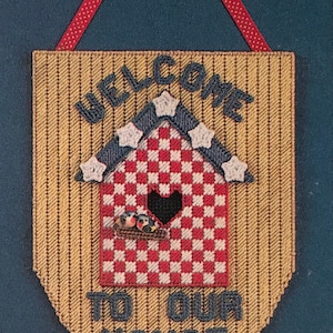 PDF Plastic Canvas Welcome Sign - Etsy