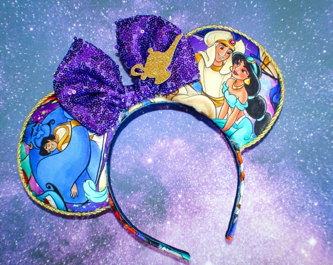 Arabian Nights: Aladdin Ears, Princess Jasmine, Genie, Abu, Rajah ...