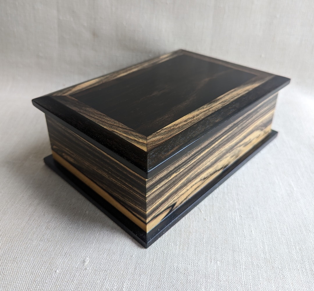 Handmade Solid Ebony Jewelry Box - Etsy