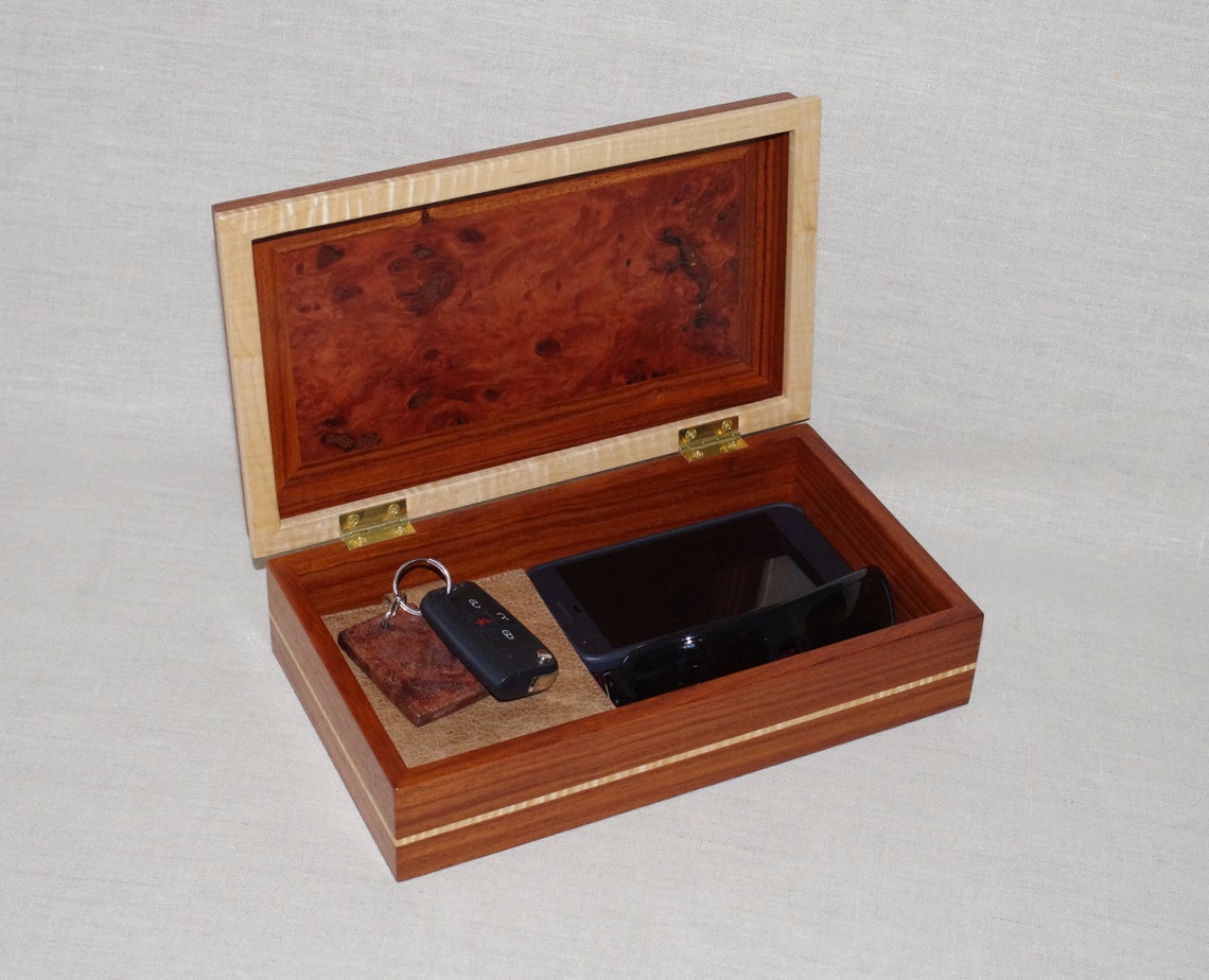 Handmade Exotic Wooden Box Jewelry Box Watch Box Valet Box - Etsy