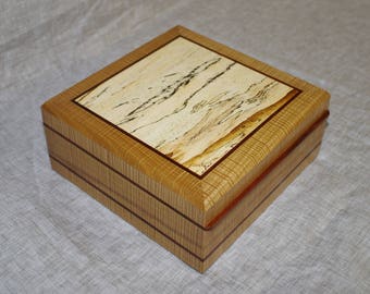 Handmade Exotic Wood Box With Lid | Etsy