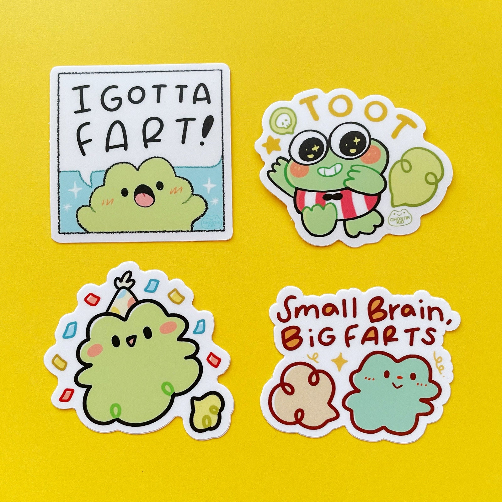 Farting Frogs Bundle | Vinyl Sticker