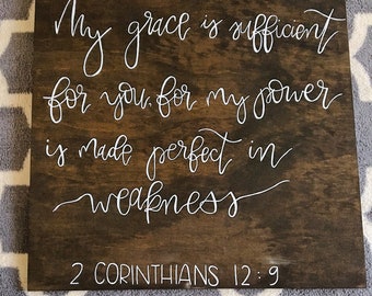 Scripture wood sign | Etsy