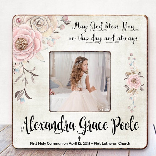 First Holy Communion Gift Personalized Picture Frame. Gift for - Etsy