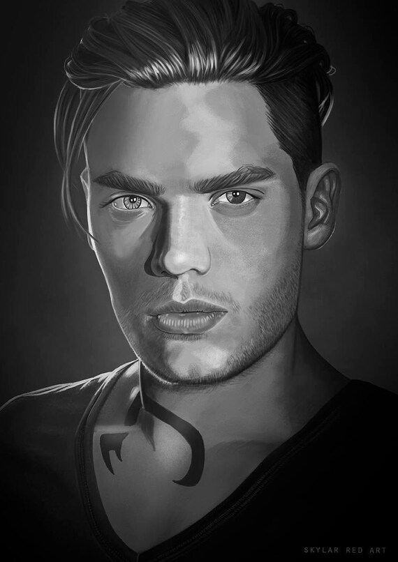 Clary And Jace Drawing