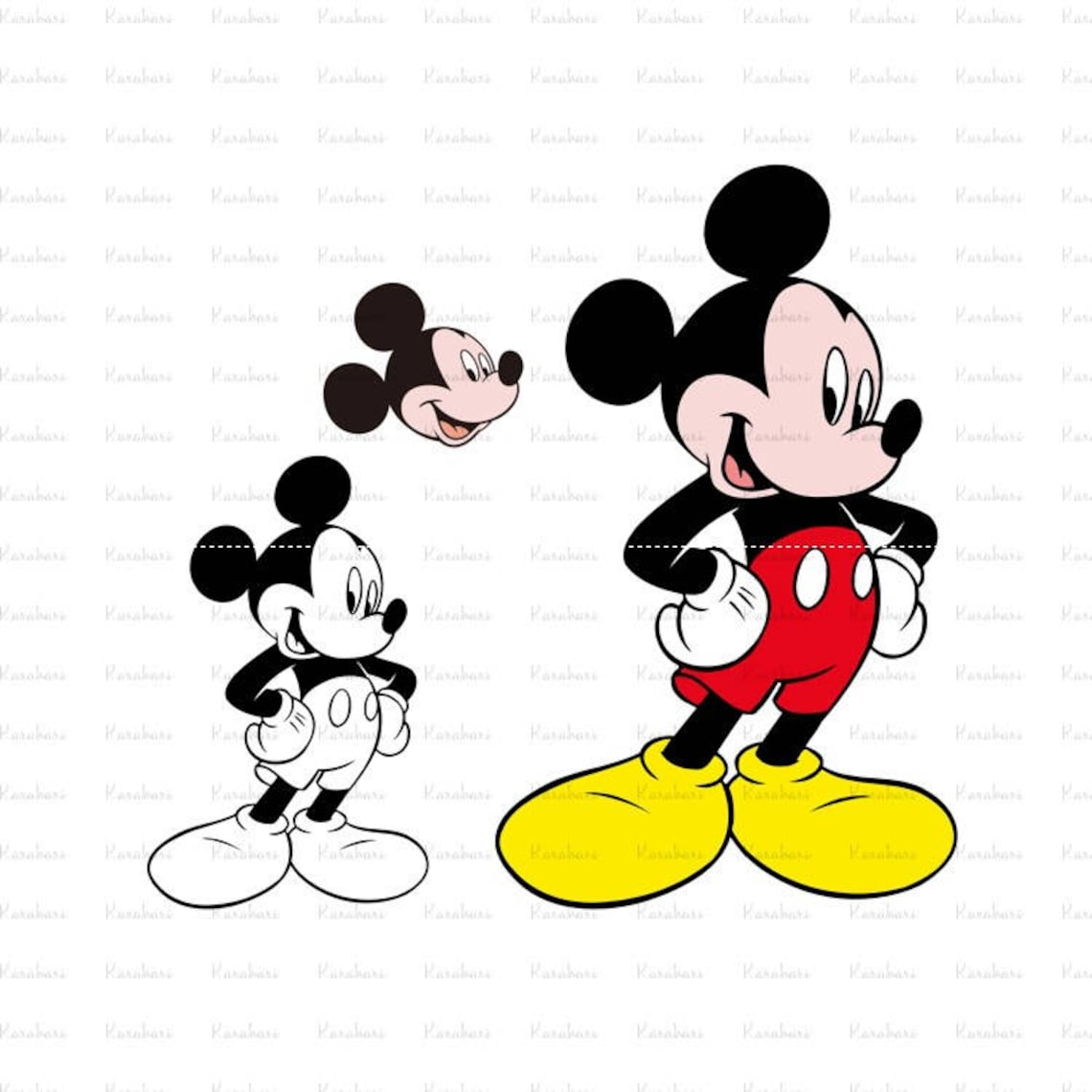 Mickey Mouse Svg Mickey Clubhouse Svg Mickey Svg Files For Etsy