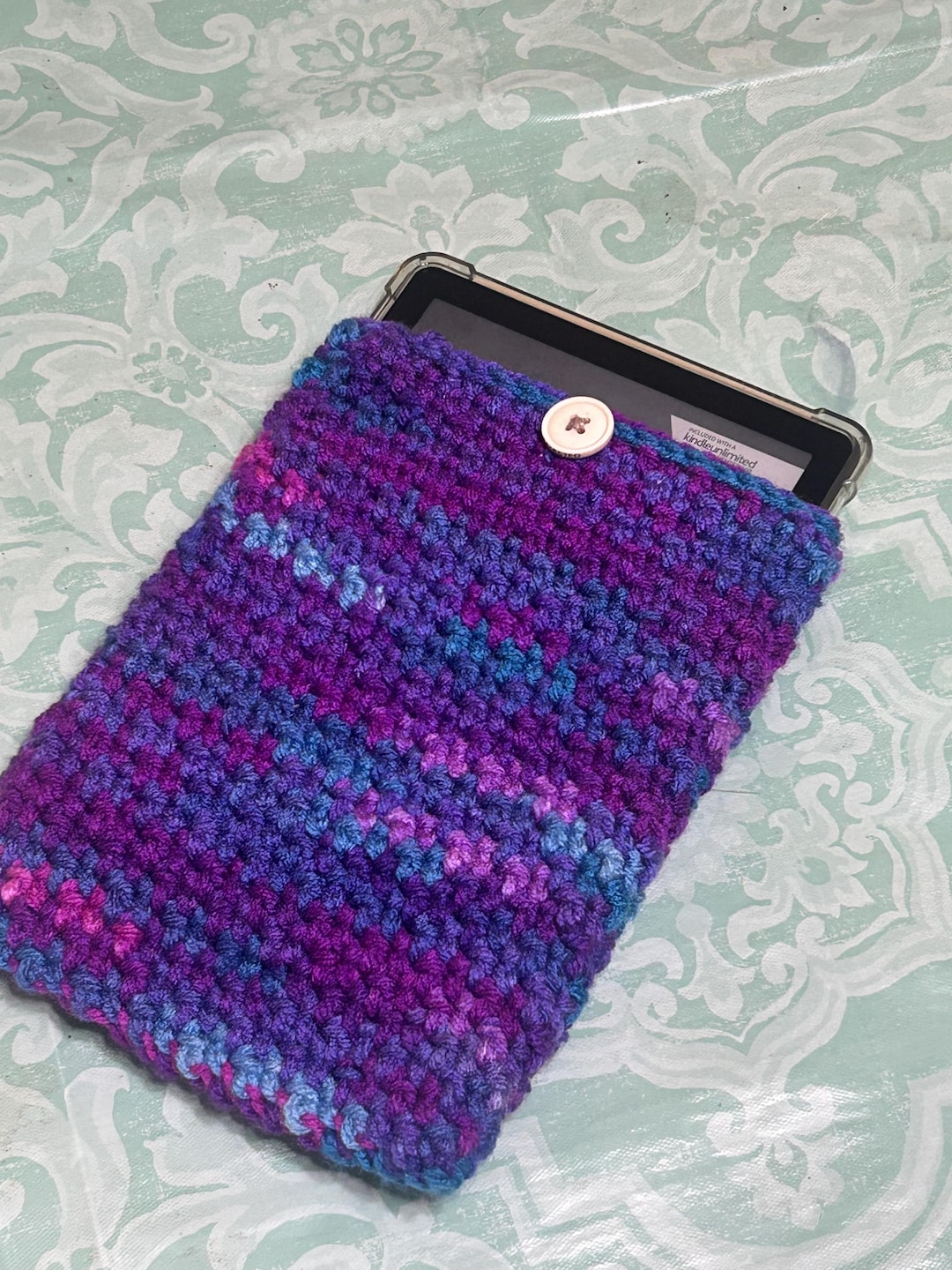 Crochet Easy Peasy Lemon Peely No Sew Kindle E-reader Case Pattern - Etsy