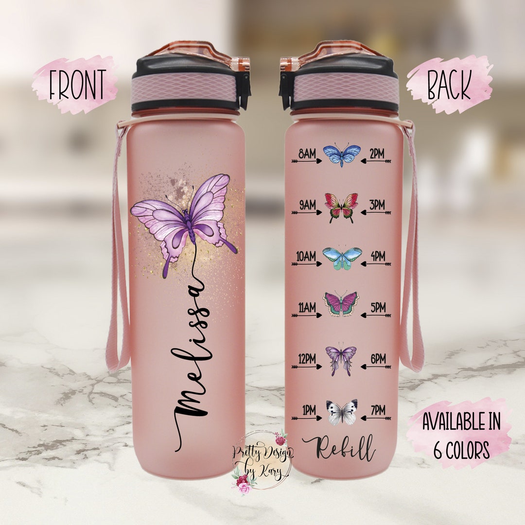 Butterfly Water Bottle | Butterflies Water Bottle | Butterfly Tumbler ...