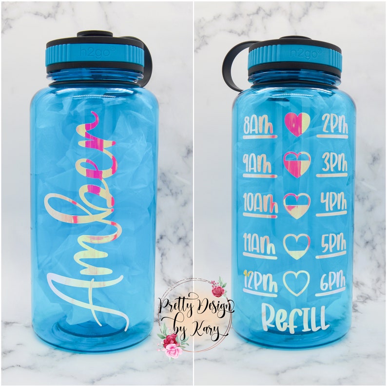 Water Bottle Tracker Custom Water Bottle Personalized - Etsy