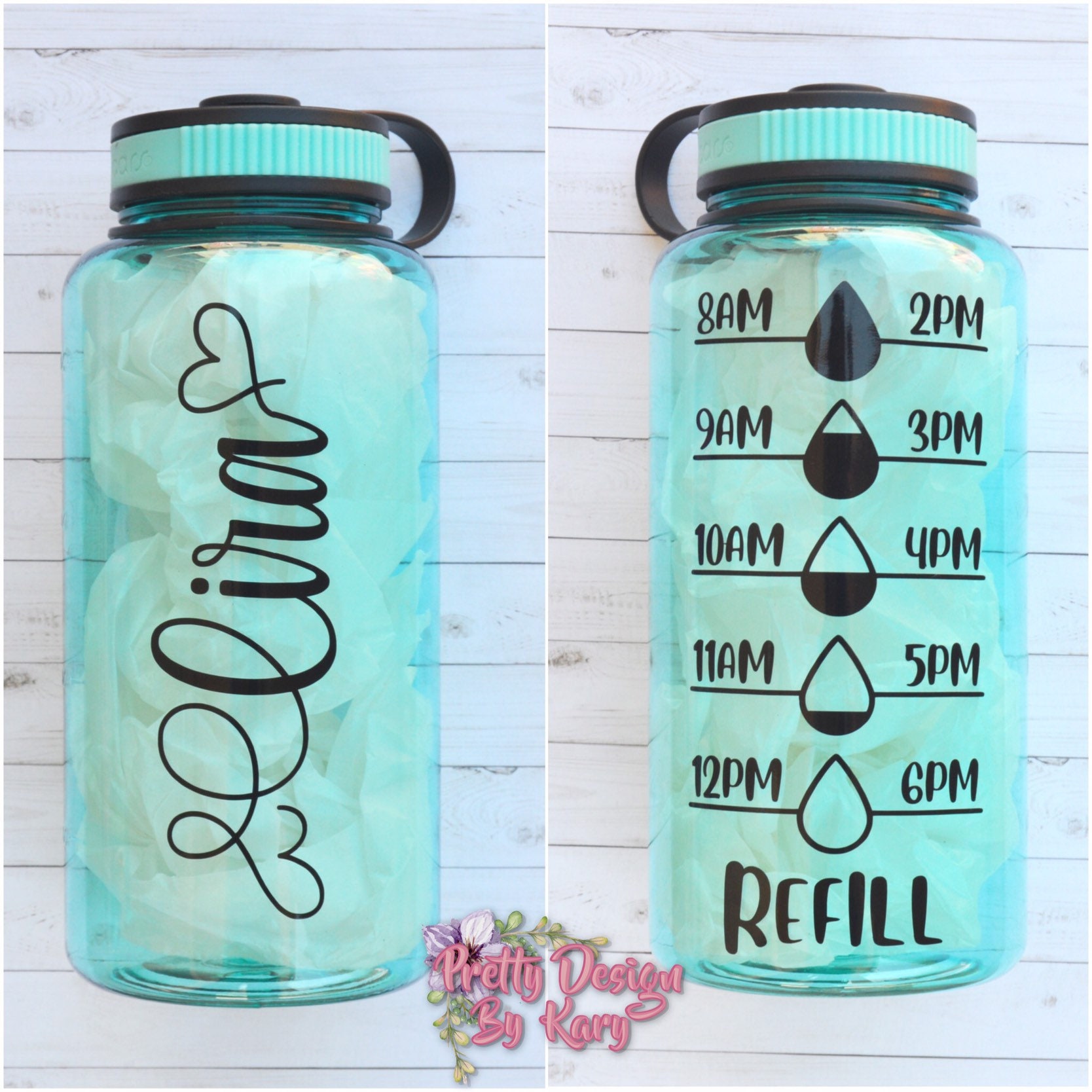 Custom Water Bottle Track Motivational Water Bottle Tracker | Etsy