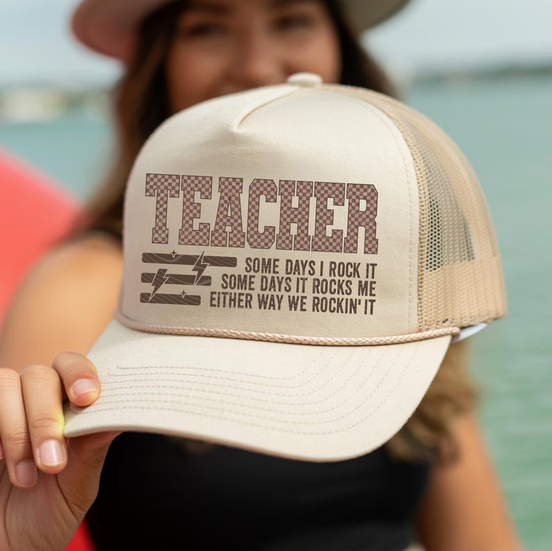 Teacher Trucker Hat, Teacher Hat, Gift for Teacher, Back to School Hat ...