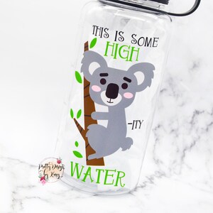 Koala Water Bottle Tracker Motivational Water Bottle This - Etsy