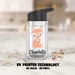 Fox Water Bottle Kids Water Bottle Custom Water Bottle Fox Gift Baby ...