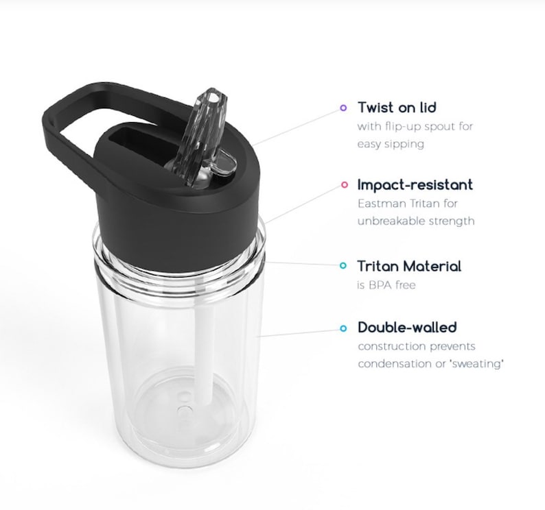 Fox Water Bottle Kids Water Bottle Custom Water Bottle - Etsy