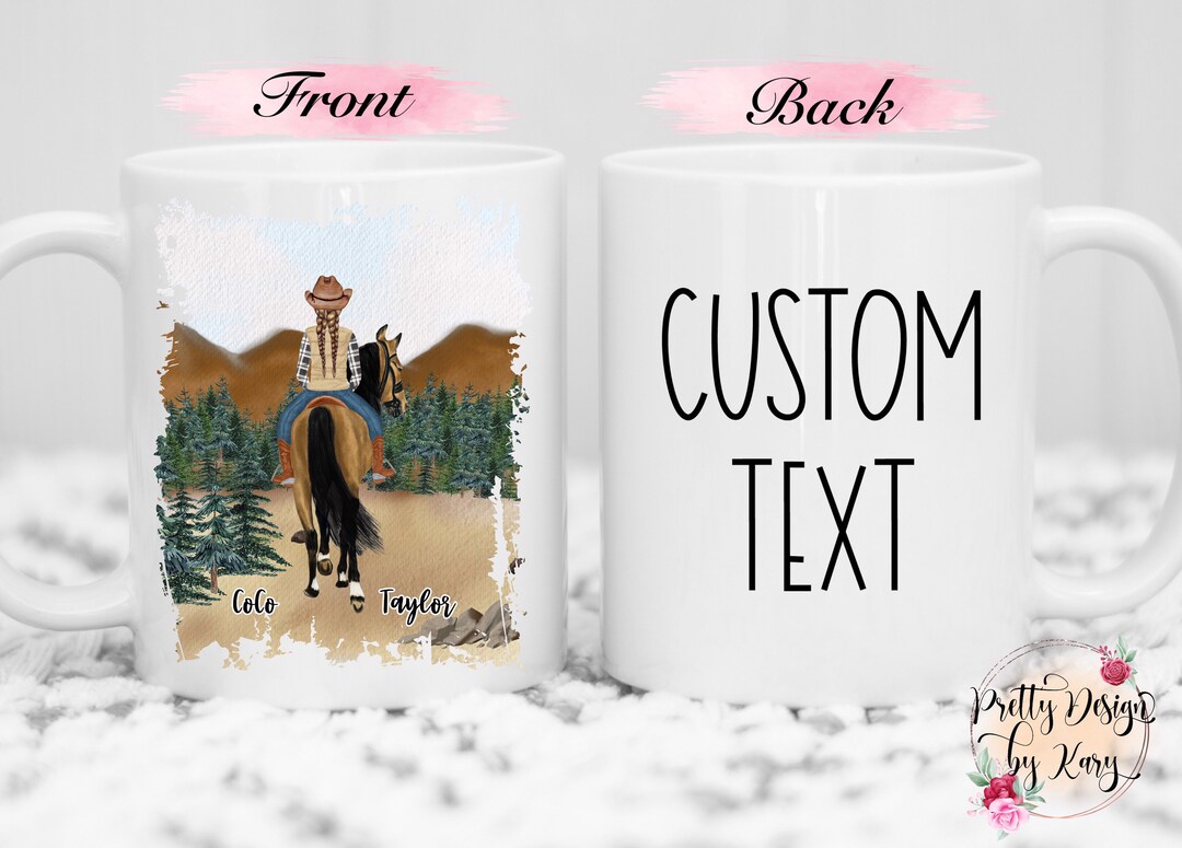 Custom Horse Mug Personalized Animal Mug Friend Horse Mug gift for ...