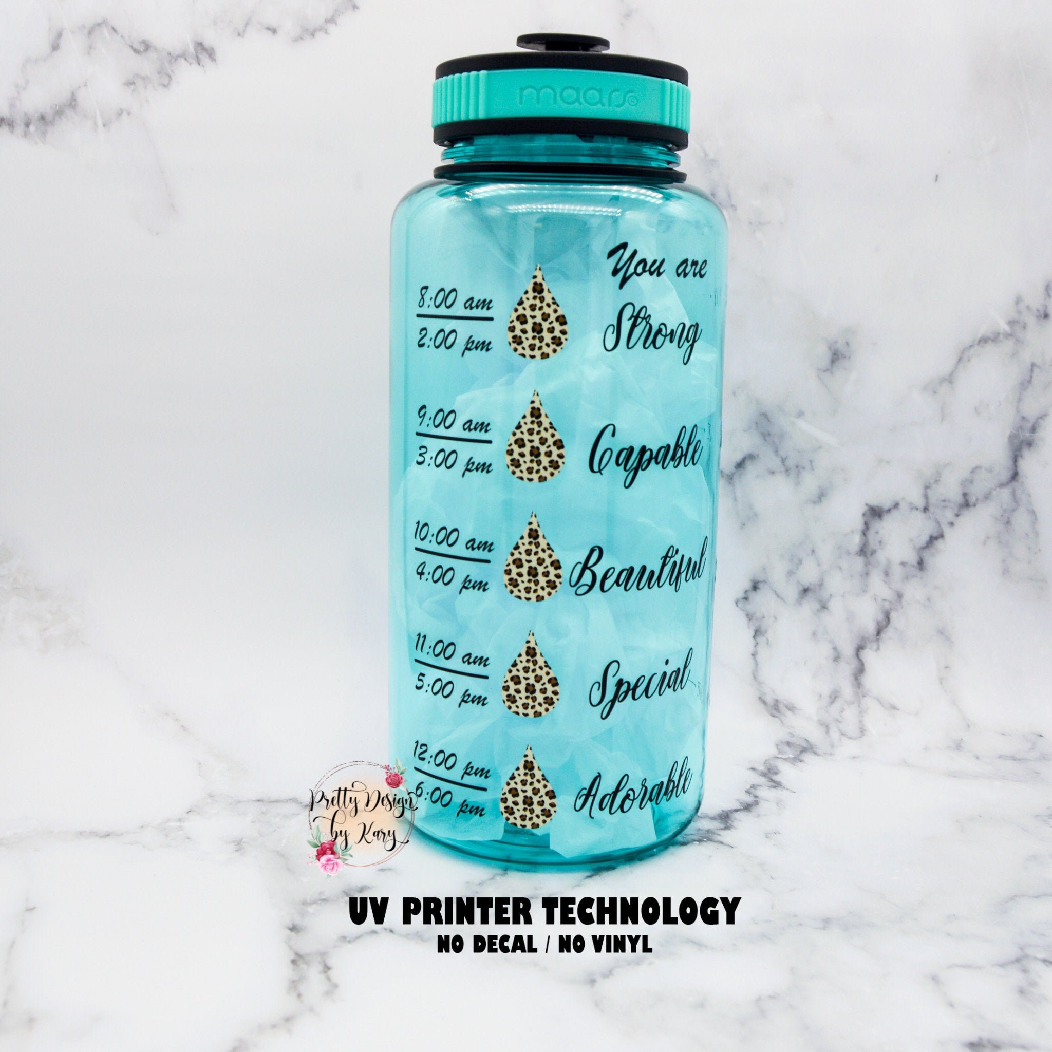 Motivational Water Bottle Custom Water Bottle Water Bottle | Etsy