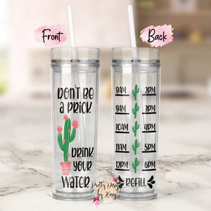 Arizona Cactus Tumbler Personalized Skinny Tumbler Cactus Water Bottle ...
