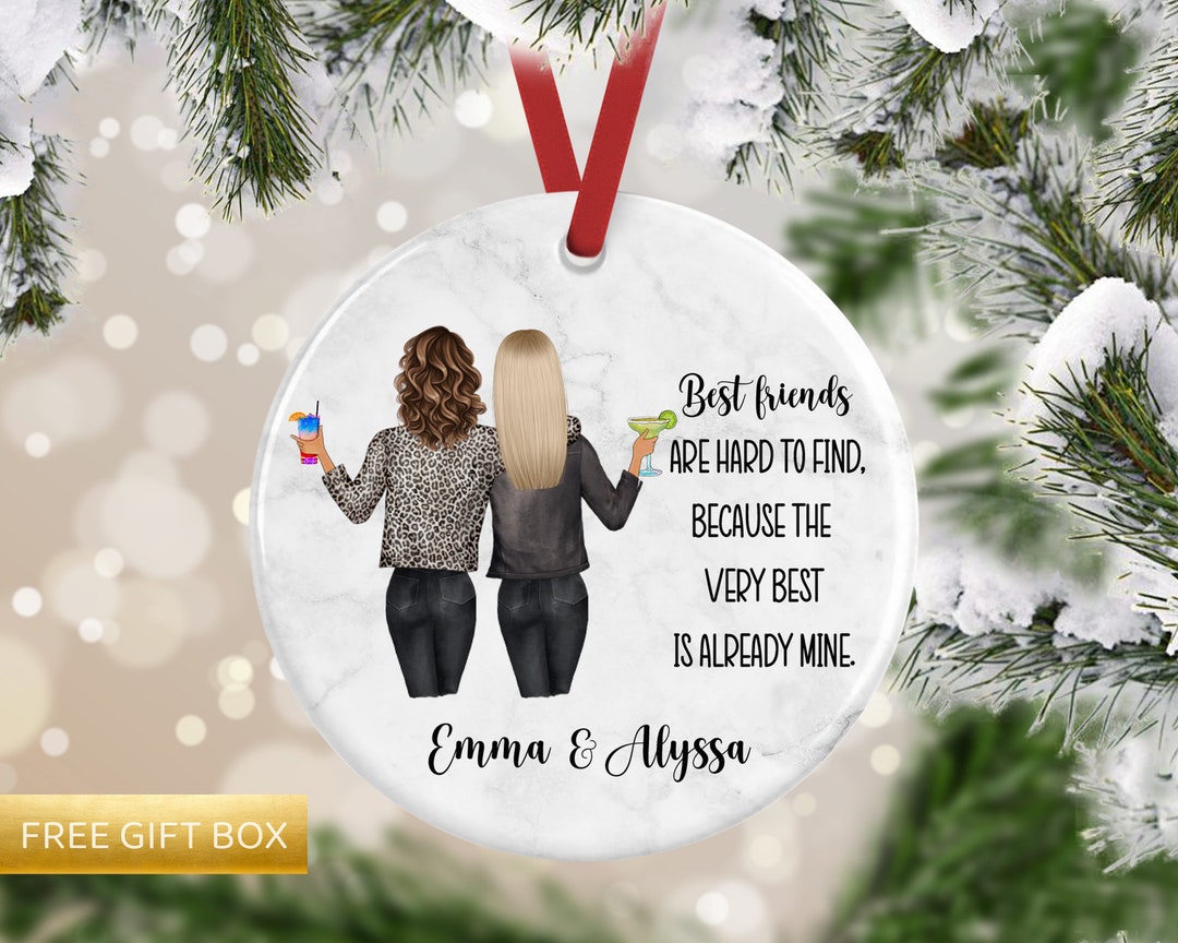 Personalized Friendship Ornament, Best Friend Ornament, Best Friend ...