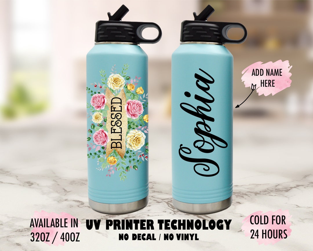 Custom Water Bottle, Personalized Water Bottle, Blessed Water Bottle ...