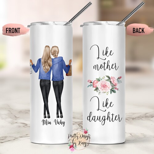 Personalized Mom Tumbler Mother Daughter T Mother Etsy