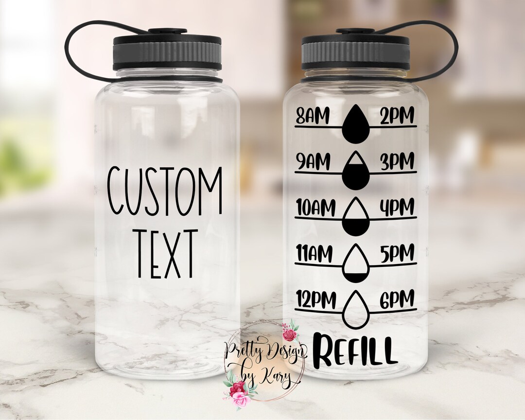 Custom Water Bottle Track Motivational Water Bottle Tracker ...
