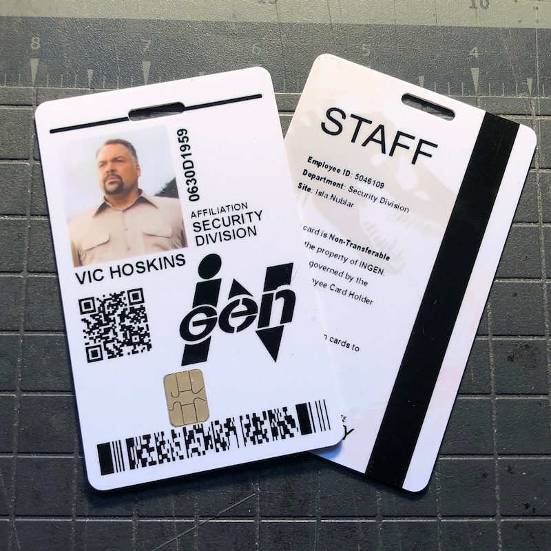 Jurassic Park Employee Badge - Etsy