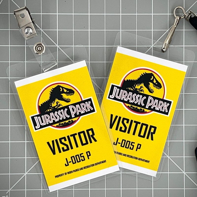 Jurassic Park Employee Badge - Etsy