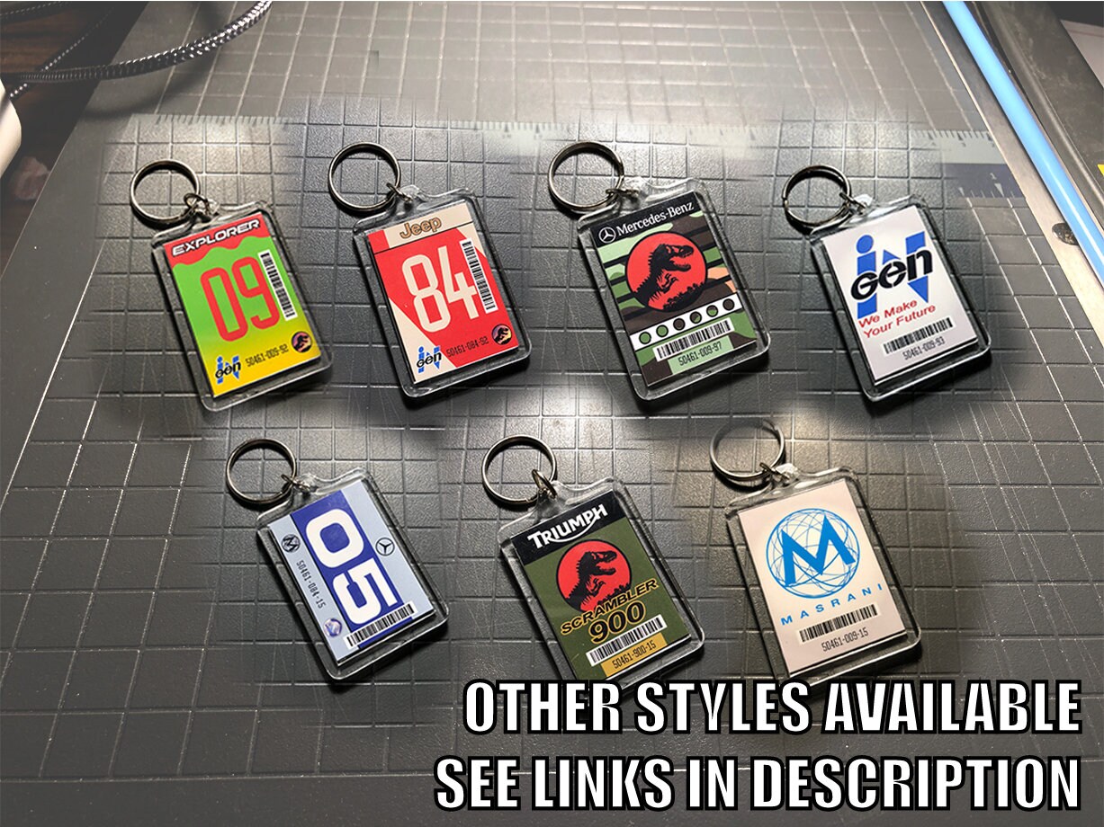 Jurassic World ACU Keychain | Etsy